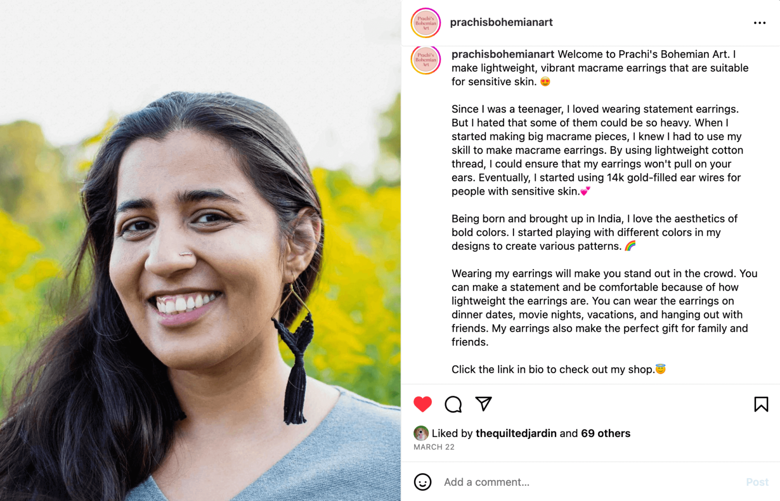 Meet the maker example 2 - Tizzit.co